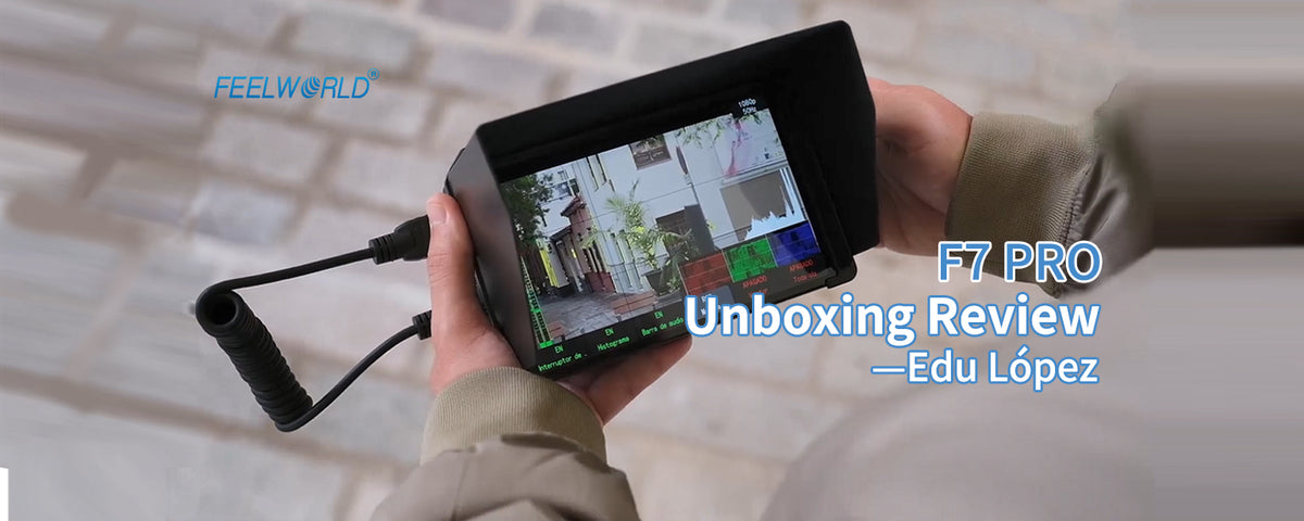 Monitor FEELWORLD F7 PRO 7", monitor AC com tela sensível ao toque ...