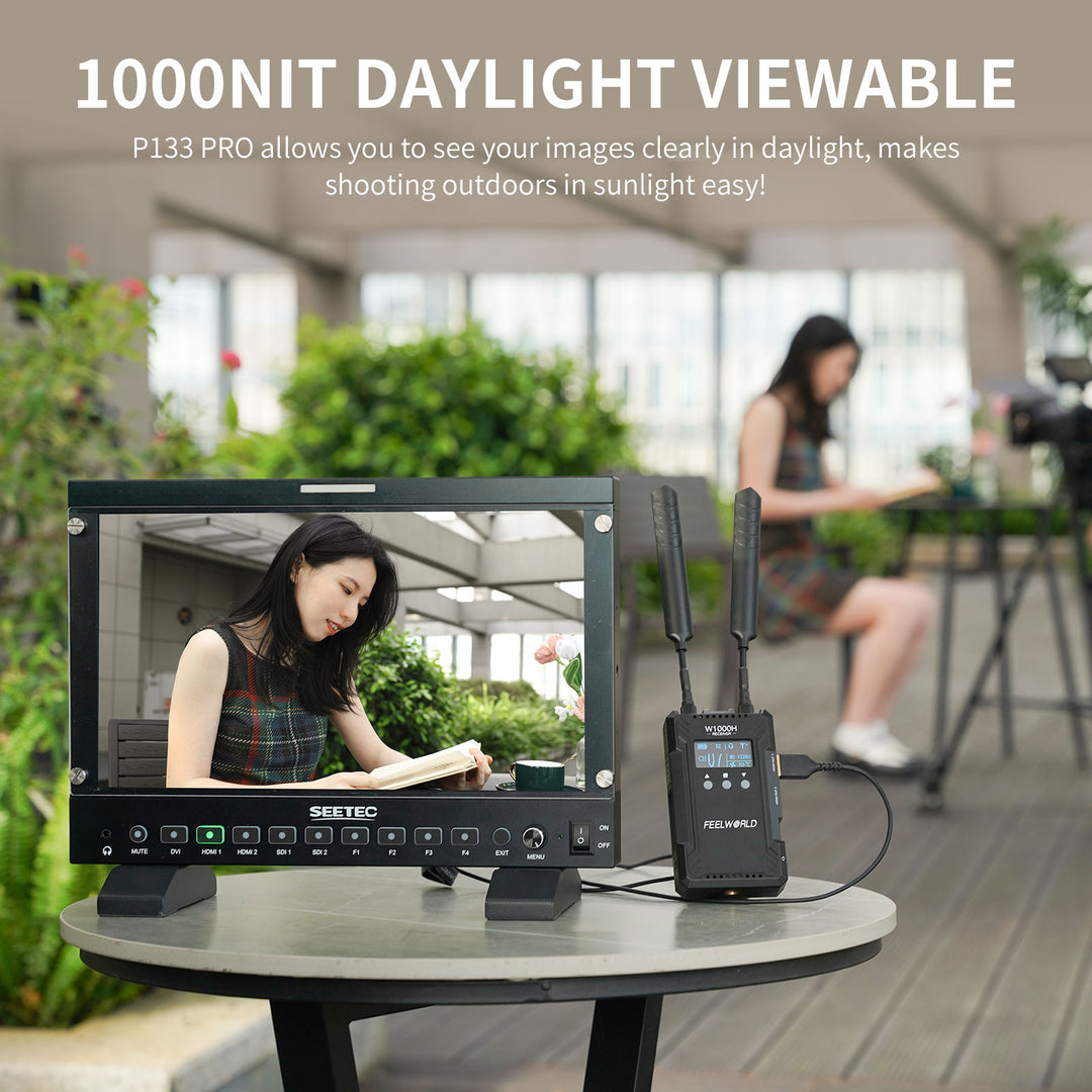 SEETEC P133 PRO 13.3 inch 1000nit High Bright Broadcast Monitor with W ...