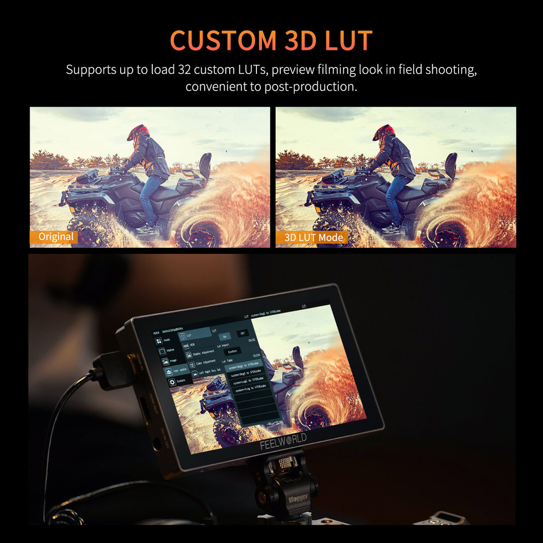 FEELWORLD P6X 5.5 Inch 1000nit Aluminium DSLR Camera Field Monitor ...