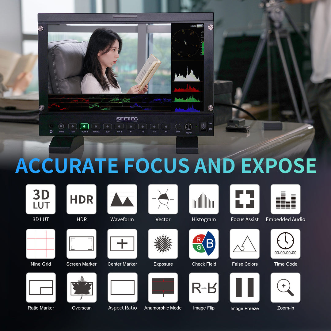 SEETEC P133 PRO 13.3インチ 1000nit 高輝度放送用モニター W – feelworld 公式ストア