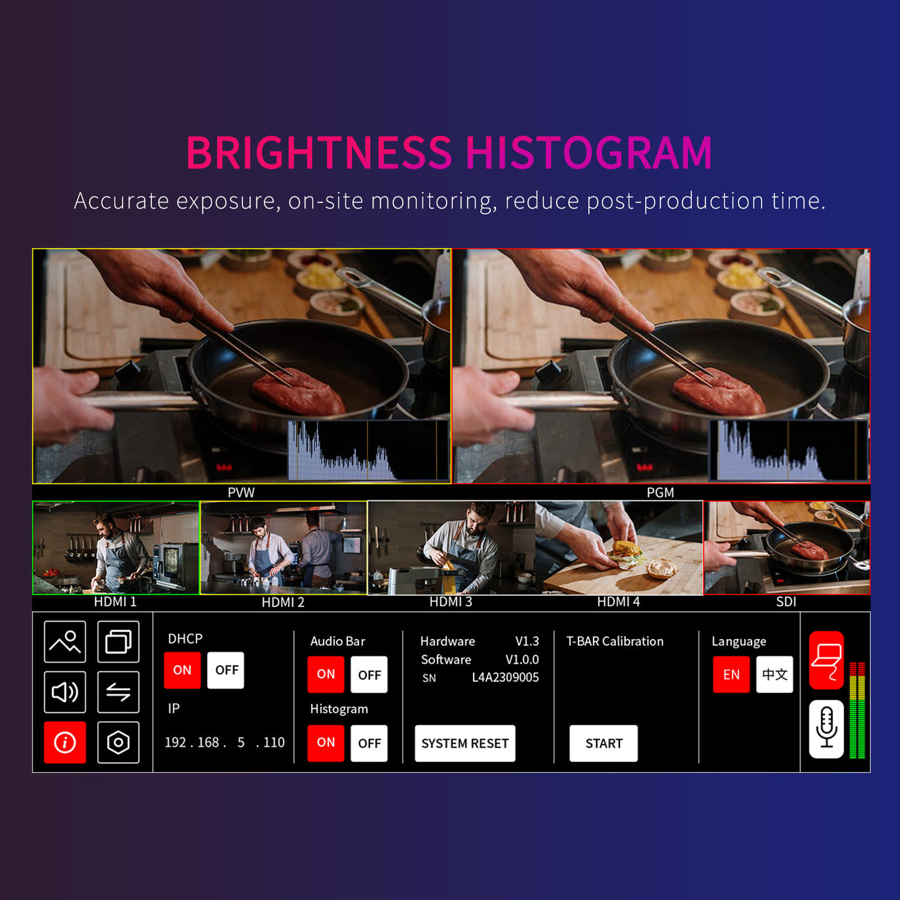 FEELWORLD L4 Multi-camera Video Mixer Switcher 10.1"Touch Screen ...