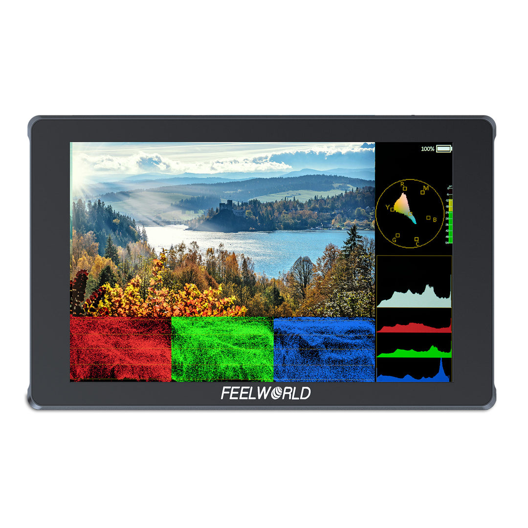 FEELWORLD F7 PLUS 7 Inch 1200nit DSLR Camera Field Monitor Layar Sentuh ...