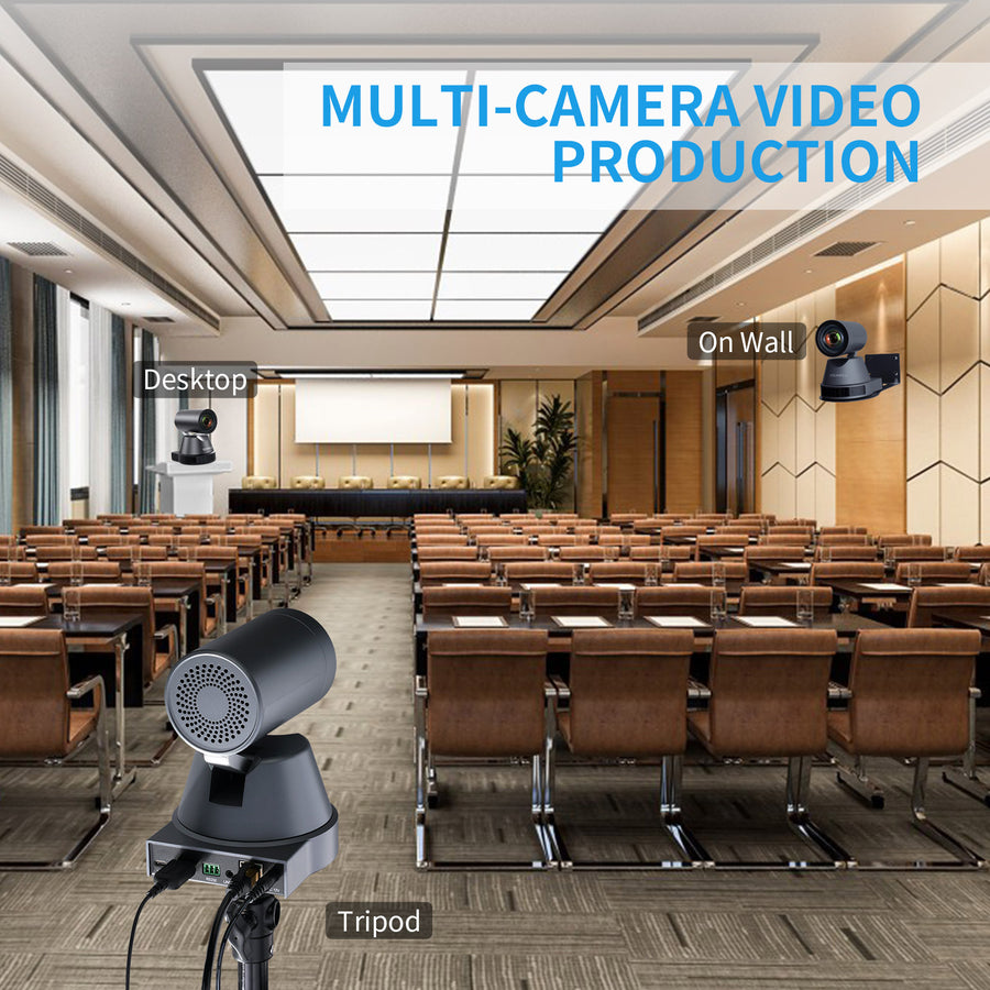 FEELWORLD 4K12X 4K PTZ Camera USB HDMI POE 12X Optical Pan Tilt Zoom f ...