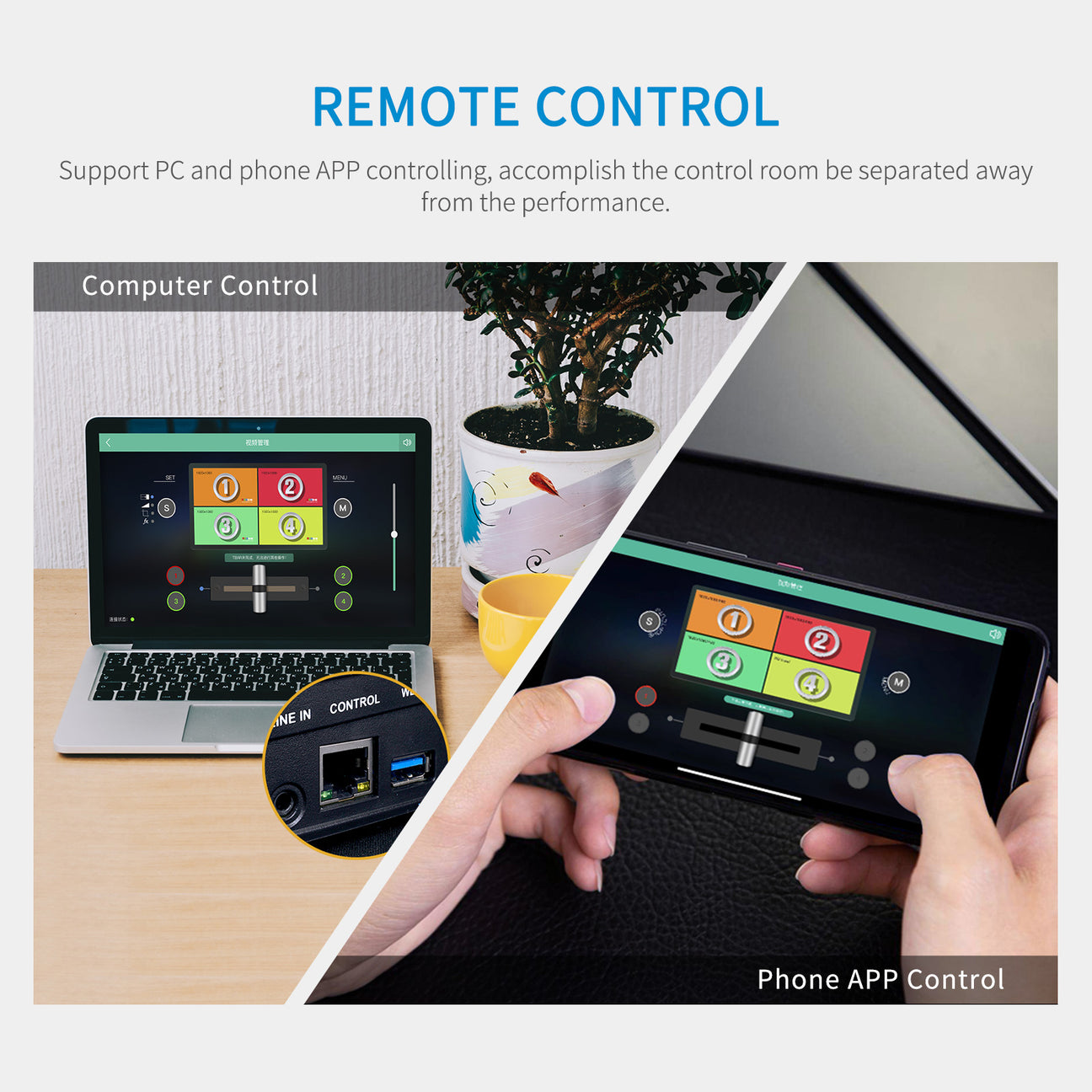FEELWORLD L1 PLUS Multi Camera Video Mixer Switcher Live Streaming ...